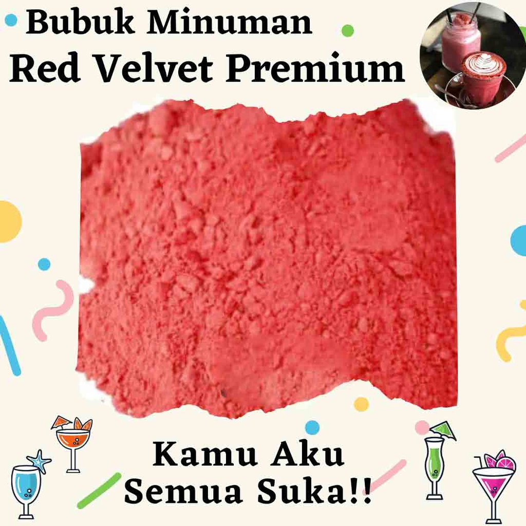 Jual Bubuk Minuman Rasa Red Velvet Premium 100 Gr Minuman Powder Red ...