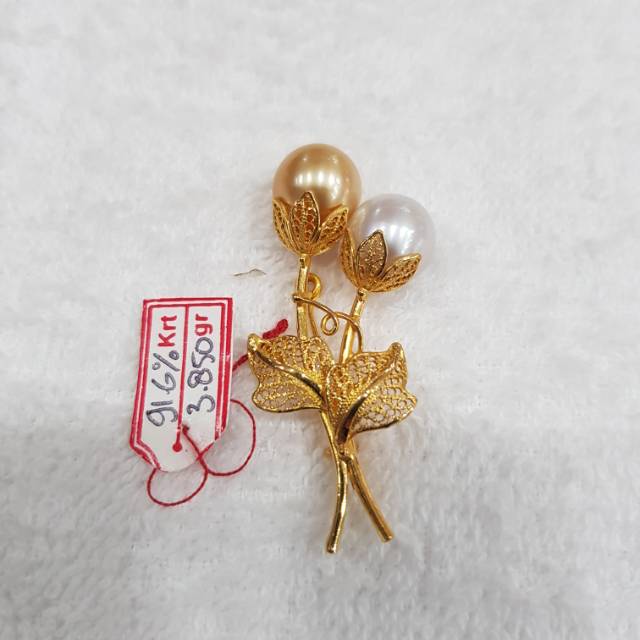 Jual Bros emas mutiara air laut asli | Shopee Indonesia
