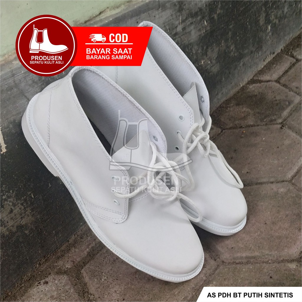 Jual SEPATU PDH PDU PUTIH PRIA UPACARA PENGIBAR BENDERA PASKIBRA ...