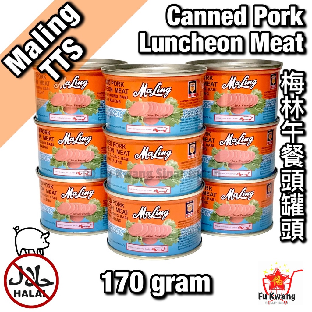 Jual Daging Ham Maling Ma Ling Kaleng TTS Canned Pork Luncheon Meat 170 ...