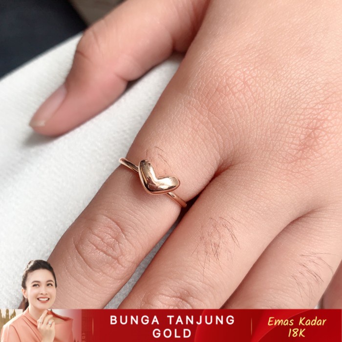 Jual CINCIN GOLDEN LOVE SERIES - SDW GOLD - EMAS 18K - BUNGA TANJUNG ...