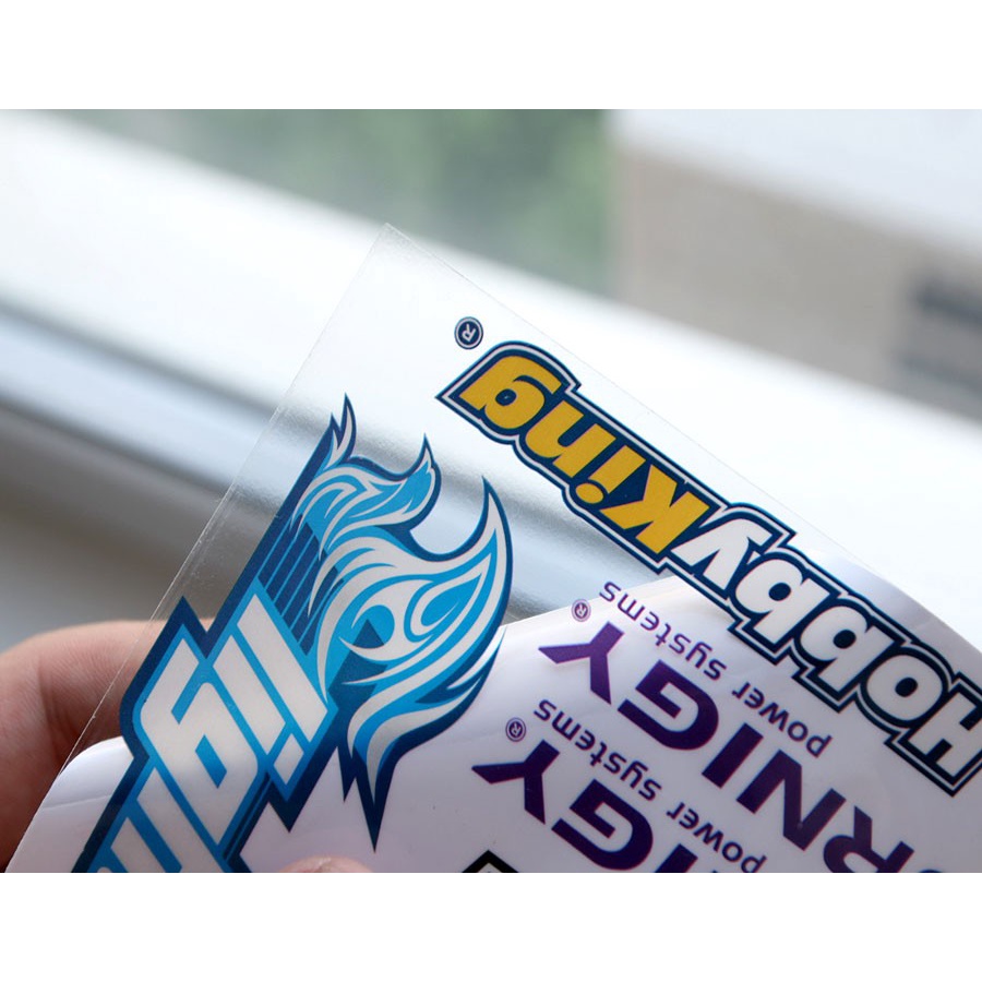 Jual Cetak Stiker Transparant Meteran CMYK + White Ink | Shopee Indonesia