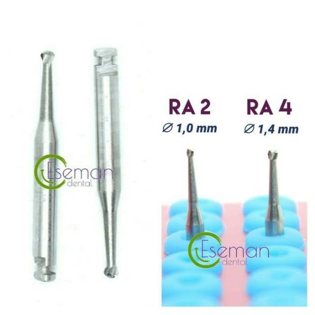 Jual 1pc Dental Tungsten Carbide Bur RA4 Contra Angle Lowspeed Round ...