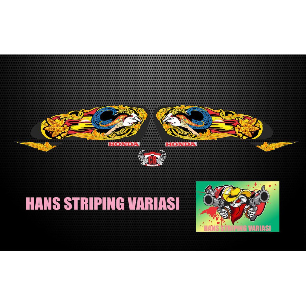 Jual striping stiker decal cb100 wayang | Shopee Indonesia