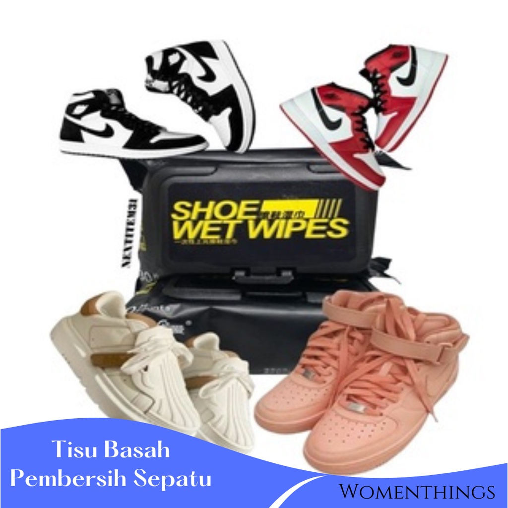 Jual Tissue Basah Pembersih Sepatu Quick Wipes Shoe Cleaner isi 30 / 80 ...