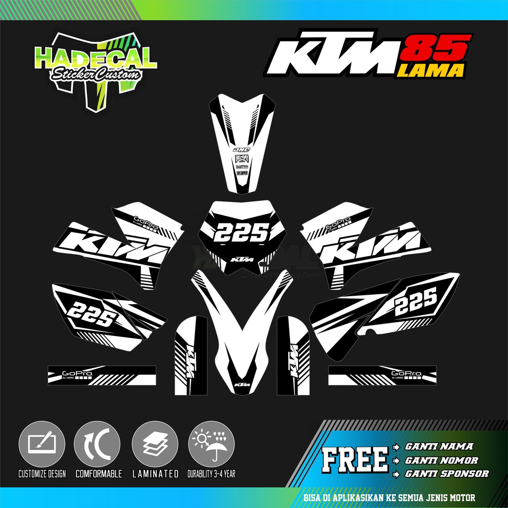 Jual DECAL KIT KTM 85 STRIP DESIGN | Shopee Indonesia