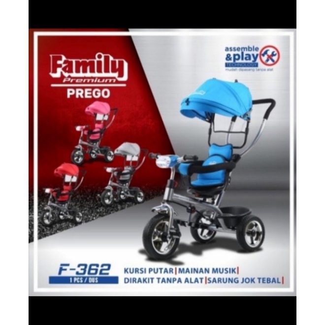 Jual Sepeda Anak Roda Tiga Family Tricycle F-362 | Shopee Indonesia