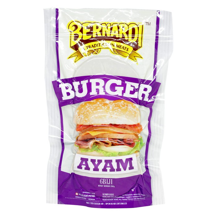 Jual Bernardi Burger Ayam 250g | Shopee Indonesia
