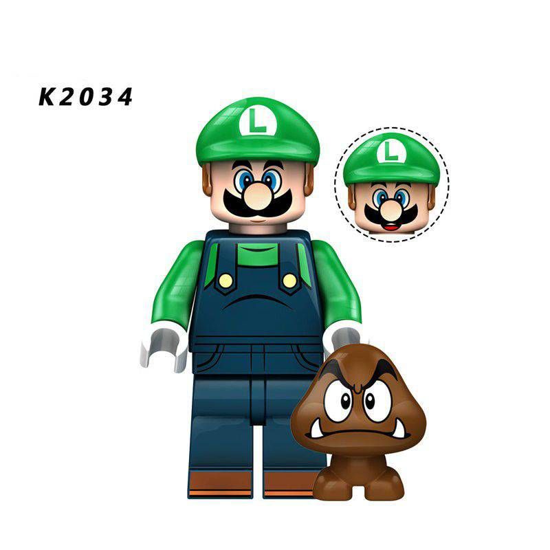 Jual Lego Luigi Minifigure animasi games Mario Bros Sonic Ronin Bricks ...