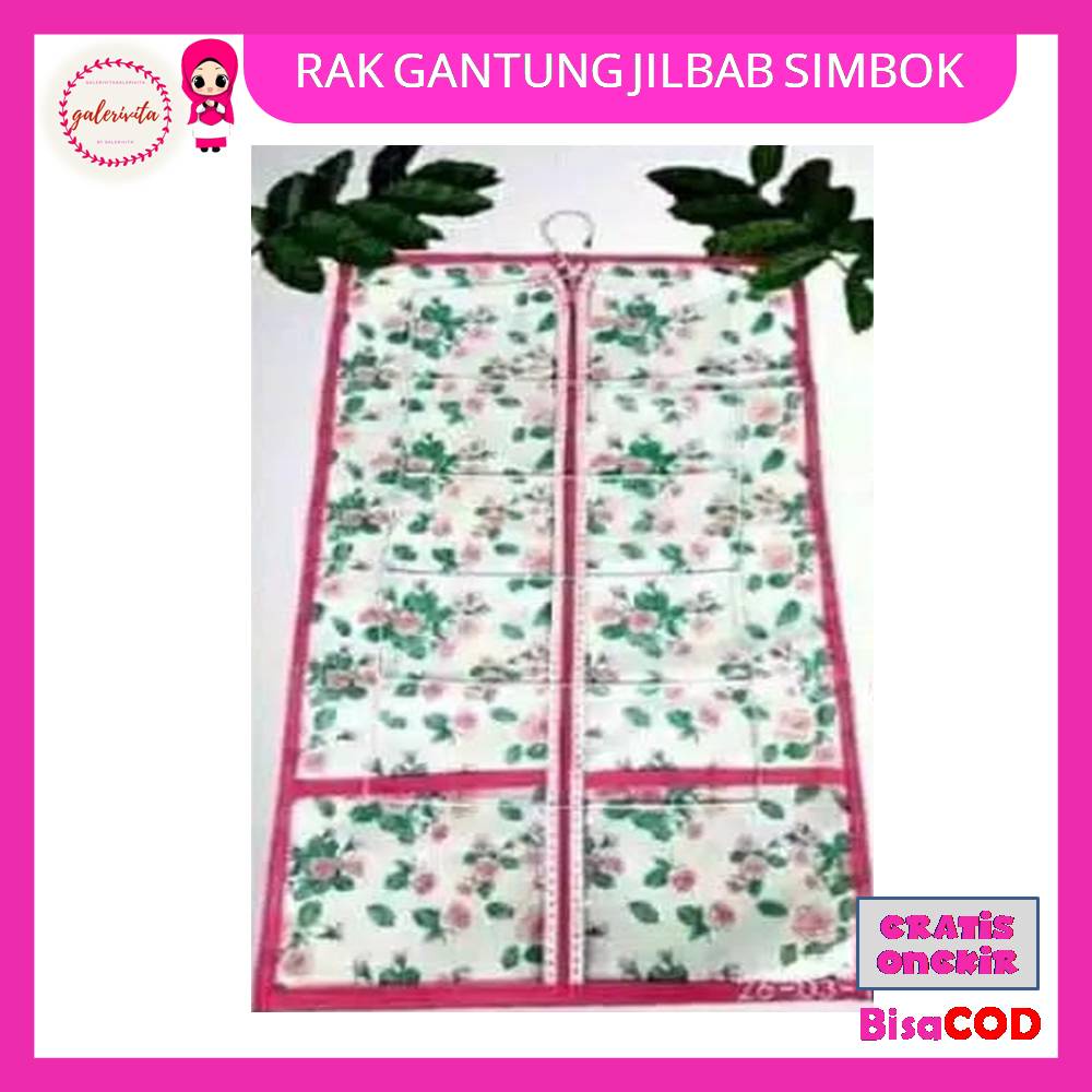 Jual Rak Jilbab Gantung Simbok Resleting Depan 90 Gram / Rak Hijab ...