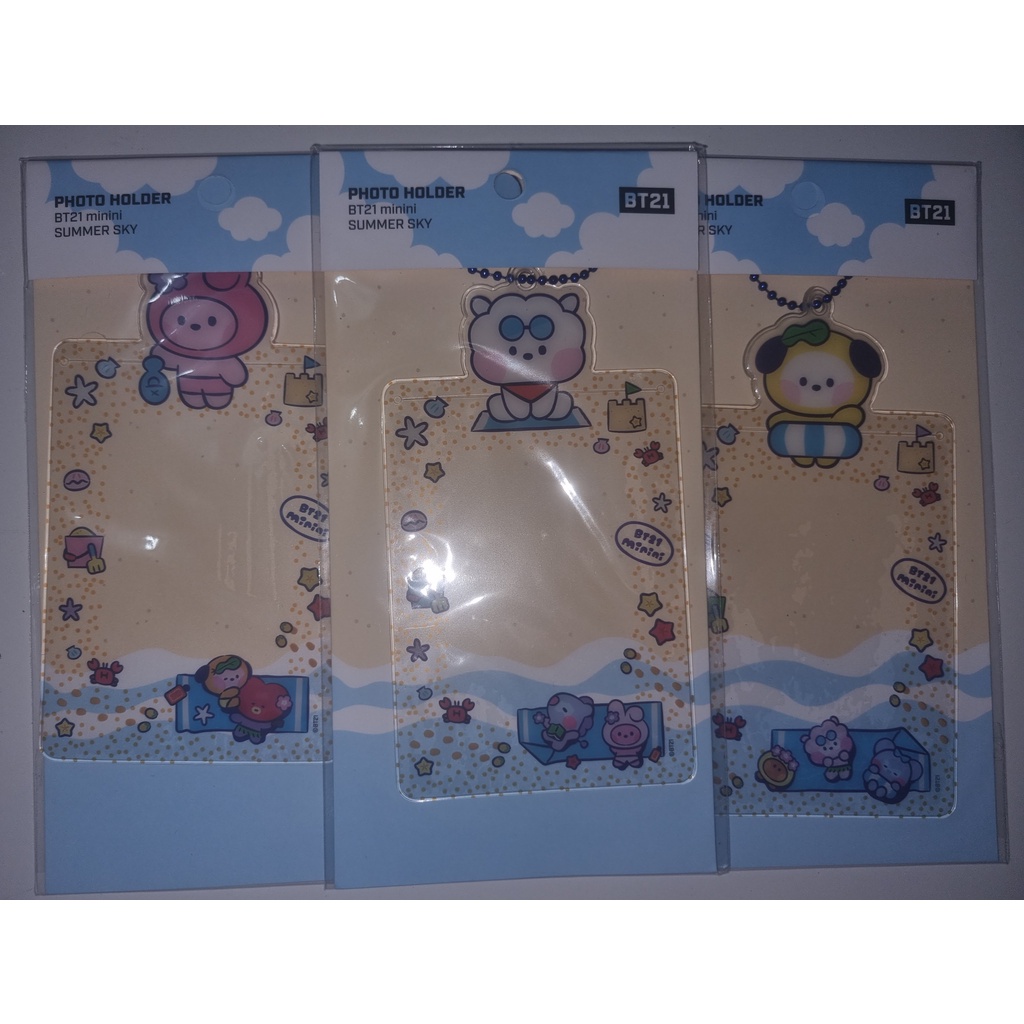 Jual [READY STOCK] BT21 PHOTO HOLDER MININI SUMMER SKY VERSION | Shopee Indonesia