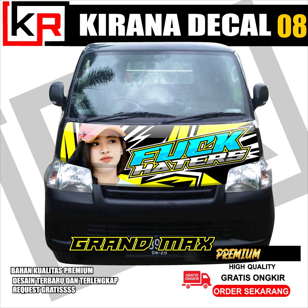Jual DECAL STIKER KABIN DEPAN GRAND MAX PICK UP KIRANA DECAL KODE A08 ...