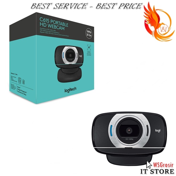 Jual Logitech C615 Webcam Portable HD 1080p Autofocus Original | Shopee ...