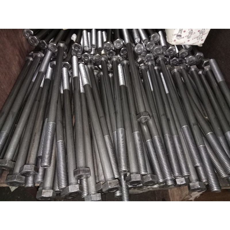 Jual Longbolt Baut Mur ukuran 5/8x20 panjang 50cm - Drat tidak Full ...