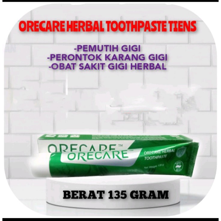 Jual Pasta Gigi Orecare Herbal Pemutih Gigi / Perontok Karang Gigi ... Jual Pasta Gigi Orecare Herbal Pemutih Gigi / Perontok Karang Gigi ...