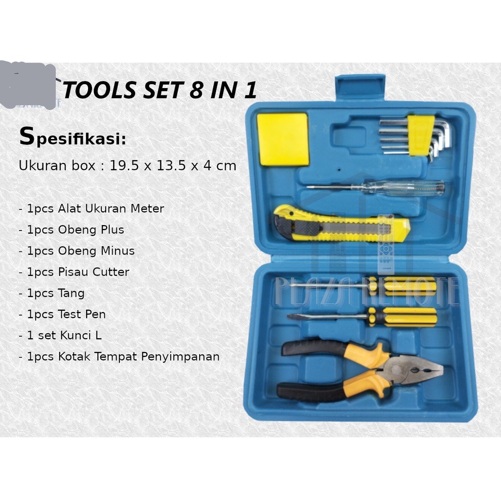 Jual SET TOOLS BOX 8 IN 1 LENGKAP DAN PRAKTIS | Shopee Indonesia