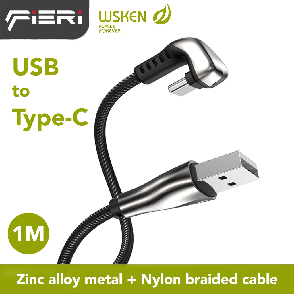 Jual Fieri Wsken Diamond Type C to USB Cable Kabel Charger Data Android ...