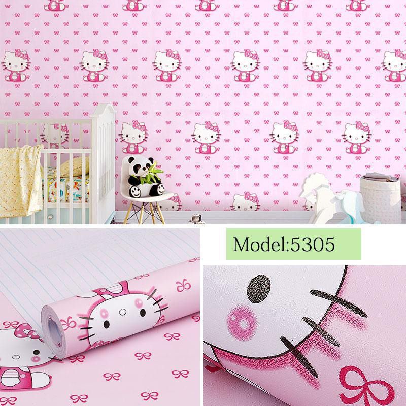 Jual Wallpaper Dinding Hello Kitty Wallpaper Stiker Hello Kitty Wallpaper Dinding Kamar Tidur ...