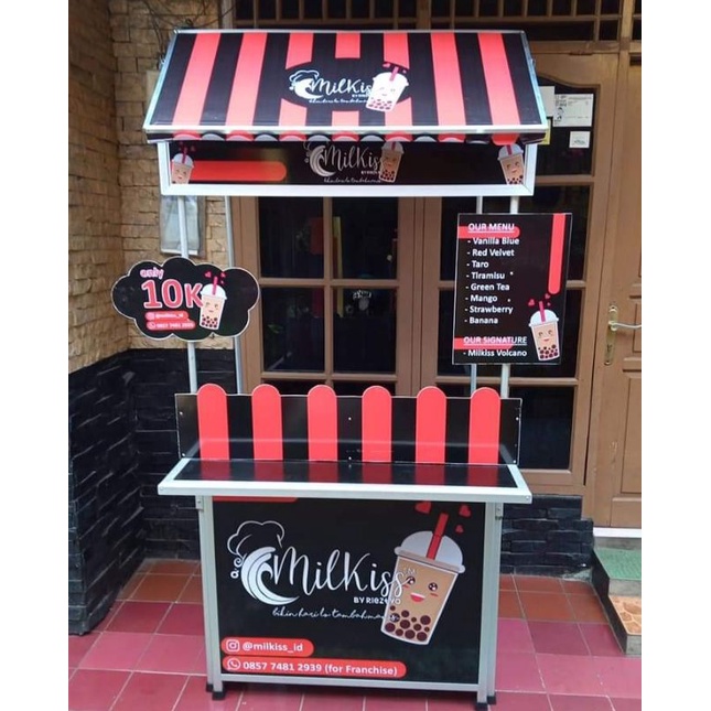 Jual BOOTH PORTABLE ATAP MODEL KEKINIAN GEROBAK LIPAT PRAKTIS | Shopee ...