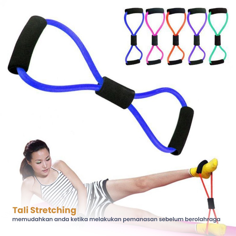Jual Tali Stretching Yoga Fitness Gym Power Resistance Stretching ...