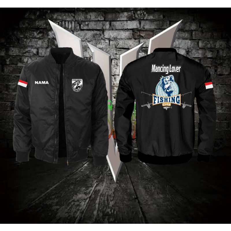 Jual jaket bomber Mancing lover | Shopee Indonesia