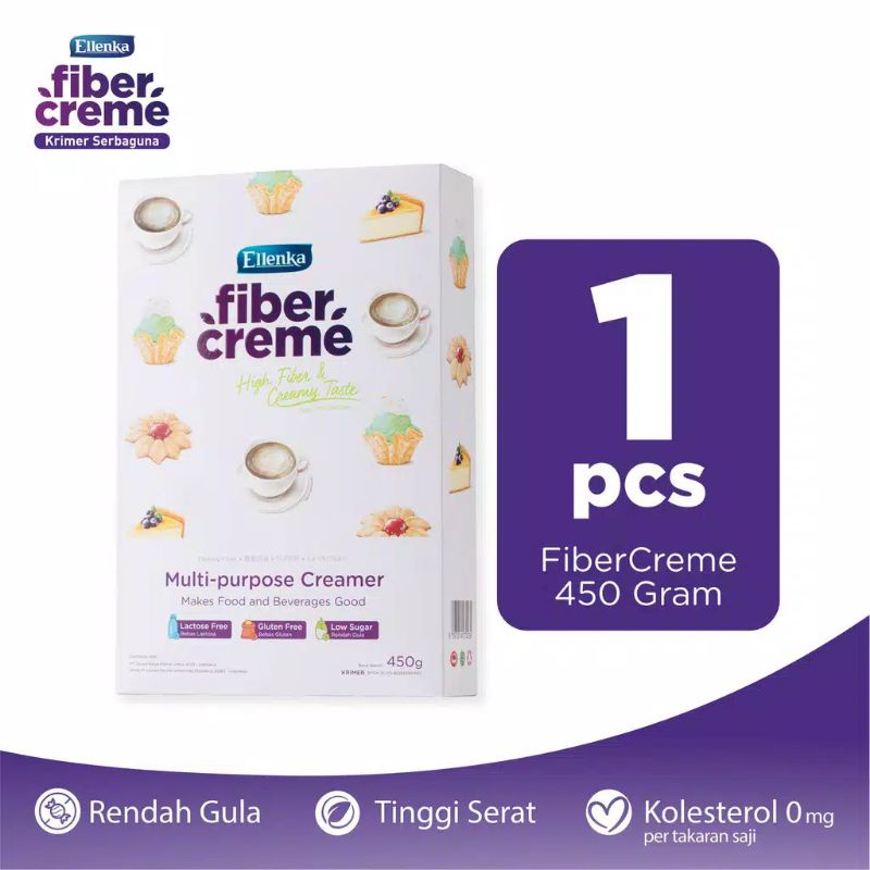 Jual ellenka Fibercreme multi purpose creamer 450 gram | Shopee Indonesia
