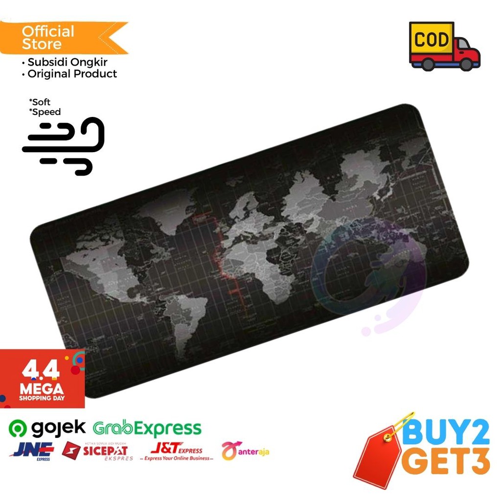 Jual Mouse Pad Gaming Motif Peta Dunia Desk Mat Ukuran Besar | Shopee ...