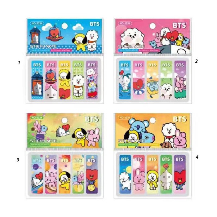 Jual FBI Sticky Note/ Pembatas Buku/ Kertas/ Sekat/ Belajar/ Sekolah ...