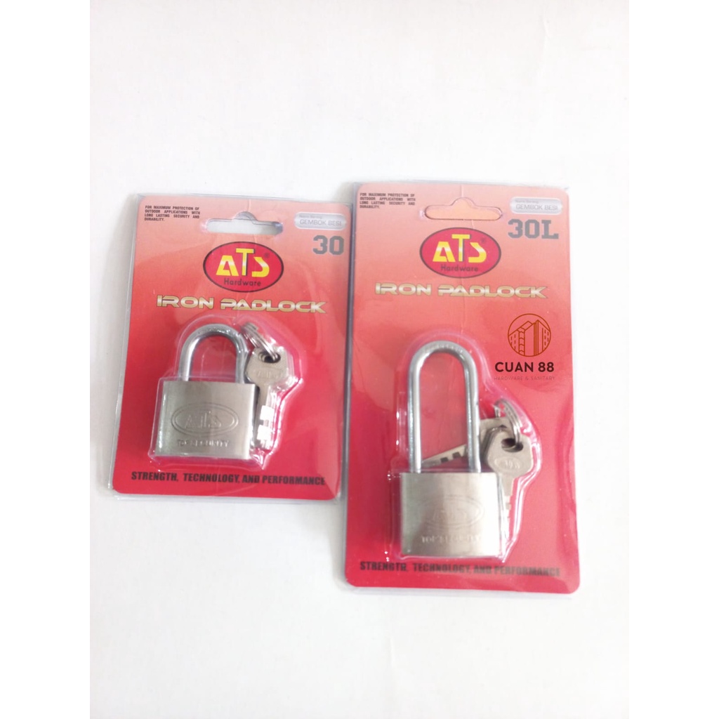 Jual Gembok ATS / GemboK 30 40 50 60 Panjang Pendek / Gembok Pagar ...