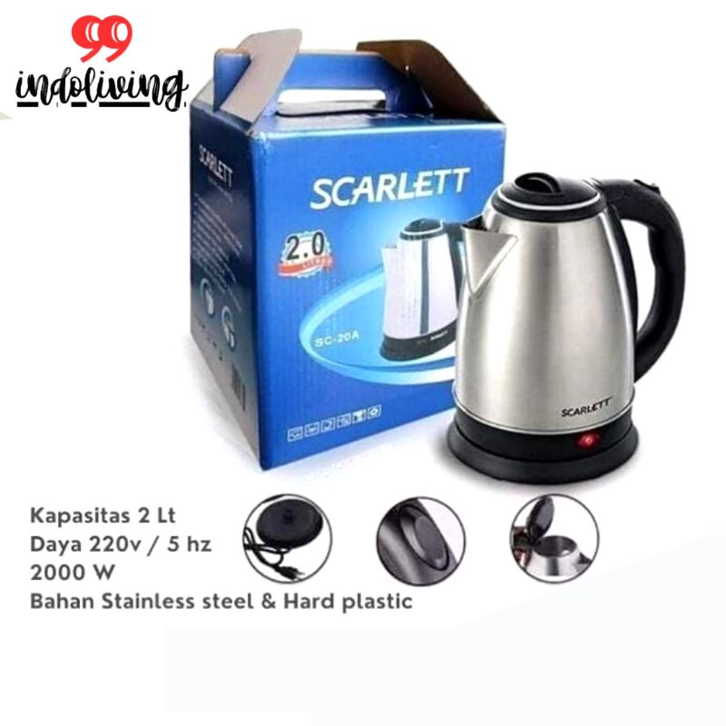 Jual Teko Listrik Ketel Elektrik Pemanas Air 2 Liter | Shopee Indonesia