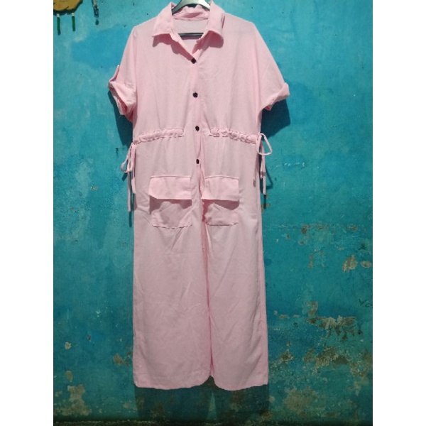 Jual [ BK ] Long Dress Evelyn Pink ( BACA DESKRIPSI ) | Shopee Indonesia