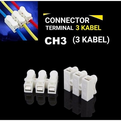 Jual Terminal Kabel 2x3 Quick Connect Listrik 3 Wire 3 Line 3 Jalur ...