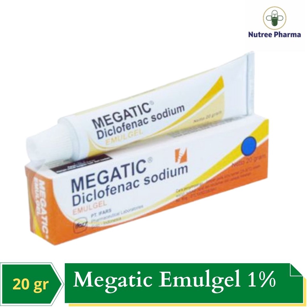 Jual ⚡MURAH & DIJAMIN ORI⚡ MEGATIC EMULGEL 1% 20 GR | Gel Pereda Nyeri ...