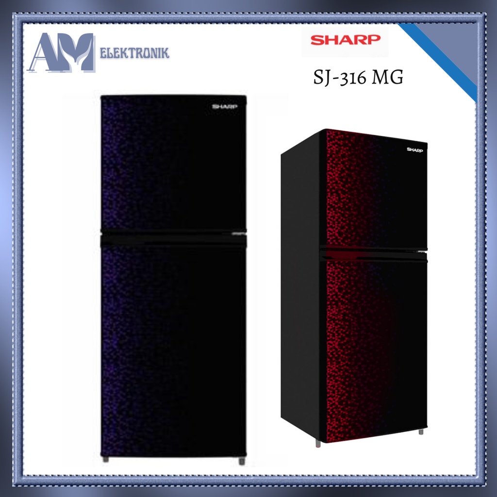 Jual KULKAS SHARP SJ 316 MG / GB - LEMARI ES 2 PINTU | Shopee Indonesia