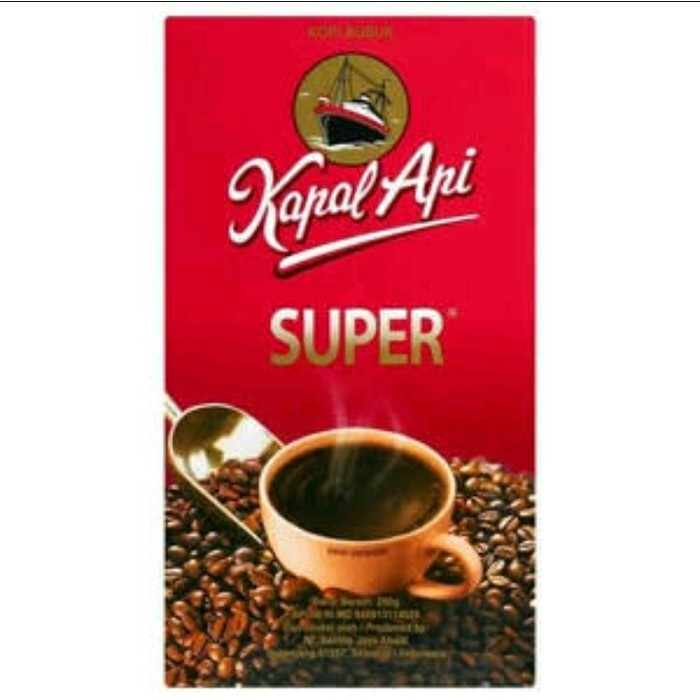 Jual Kapal Api Super Box 250 Gram Kopi Hitam Kapal Api | Shopee Indonesia