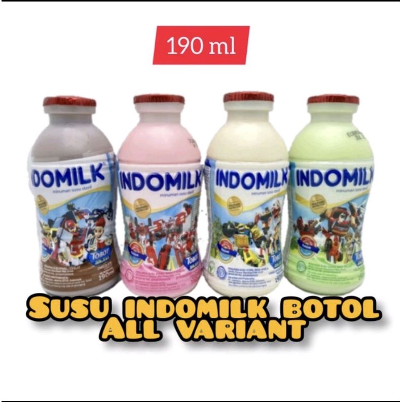 Jual Indomilk botol siap minum 190 ml | Shopee Indonesia