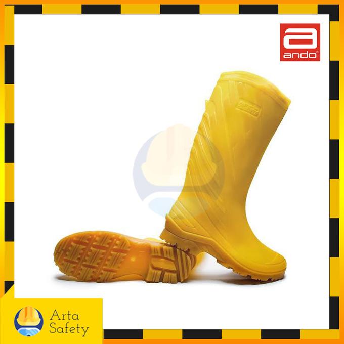 Jual Sepatu Boot/ Sepatu Boots/ Merk Ando Warna Kuning | Shopee Indonesia