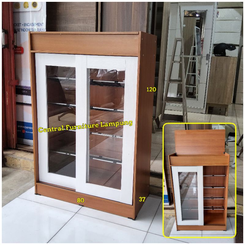 Jual rak sepatu sliding kaca 2 pintu minimalis awet | Shopee Indonesia