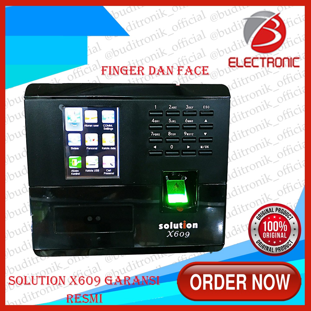 Jual SOLUTION X609 Mesin Absen Fingerprint & Face | Shopee Indonesia