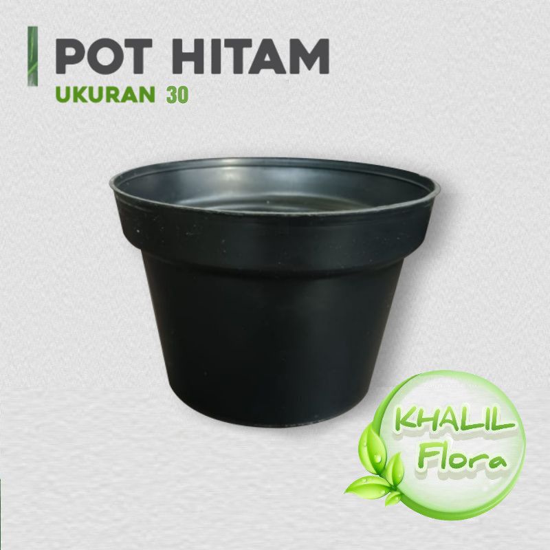 Jual POT MURAH !! Pot Bunga Hitam Ukuran 30 cm | Shopee Indonesia