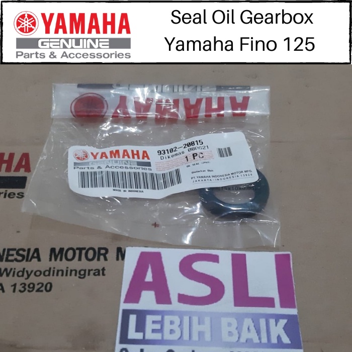 Jual Seal Oli Gearbox Yamaha Fino 125 Original Yamaha Genune Part ...