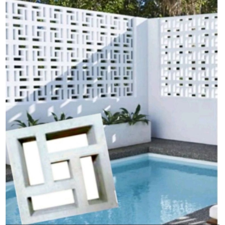 Jual roster minimalis loster beton modern lb 5 putih | Shopee Indonesia