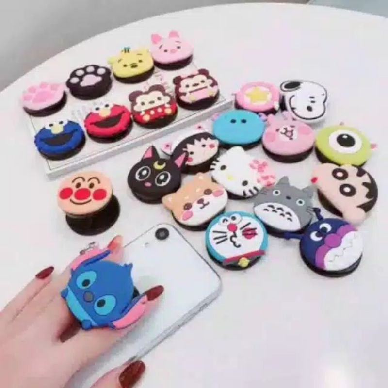 Jual Pop Socket HP Karakter Lucu Kartun Character Funny Cartoon ...
