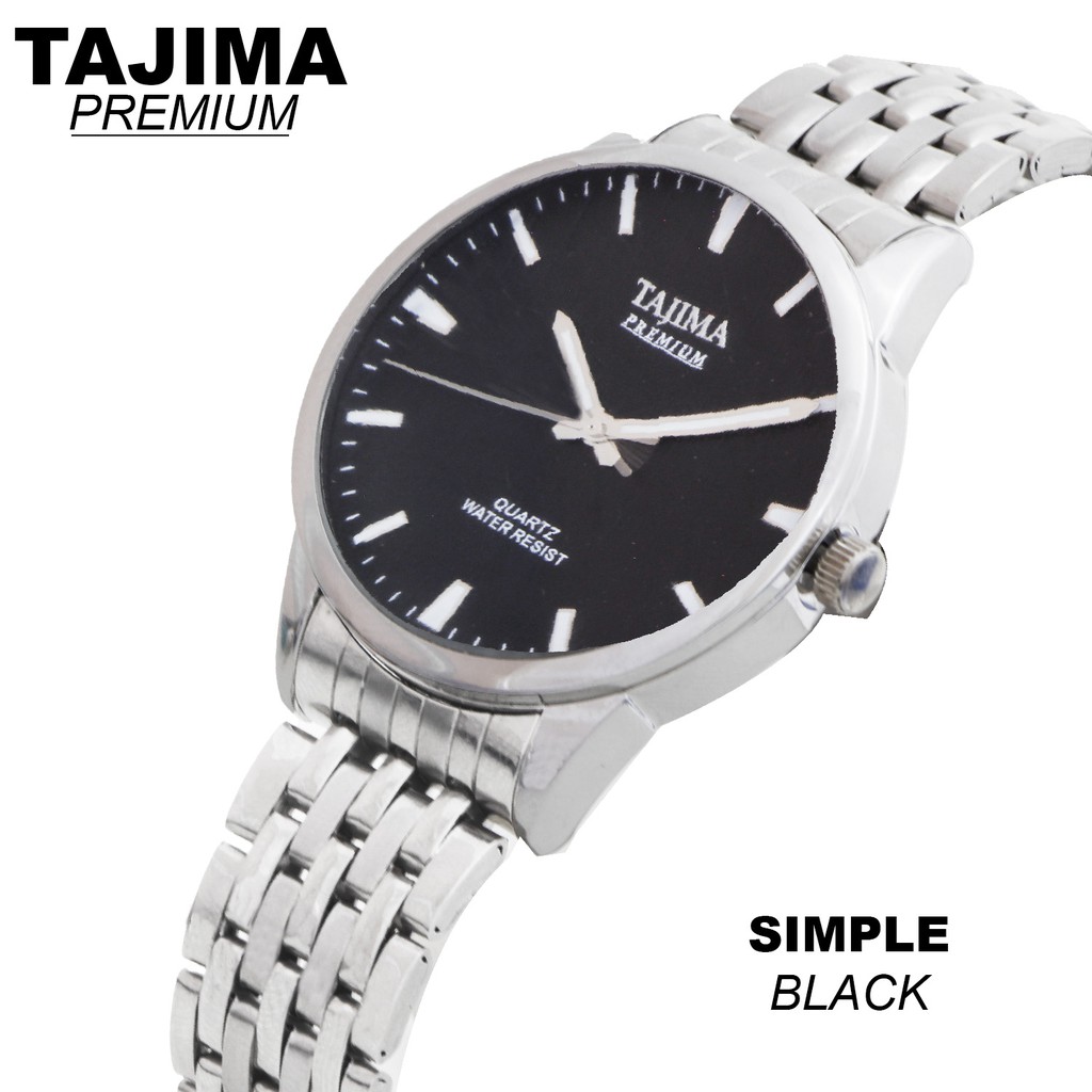 Jual TAJIMA Jam Tangan Pria Premium 3095 Silver Stainless Steel Water ...