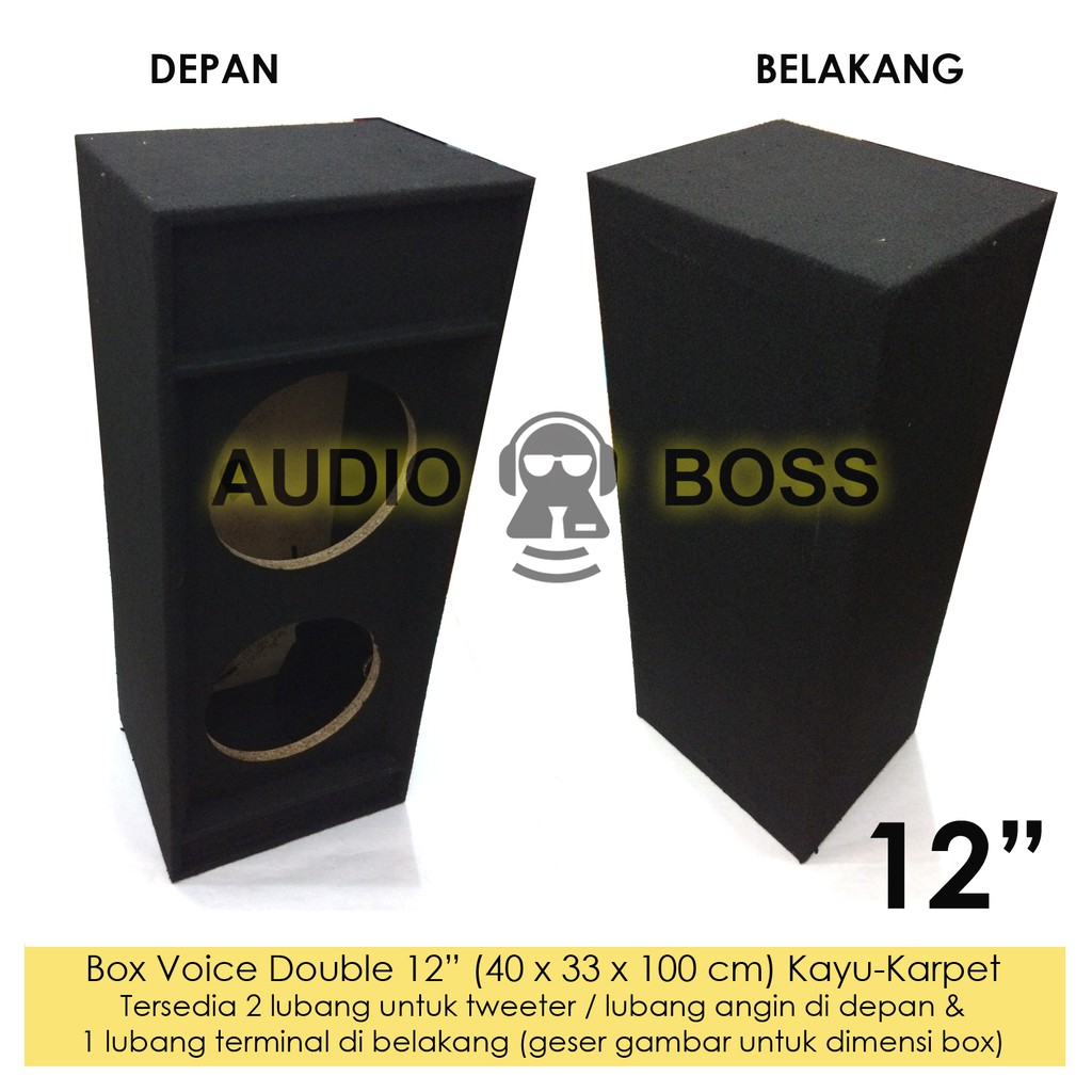 Jual Box Boks Speaker Speker Voice Double Dobel 12 Inch 12in Kayu ...
