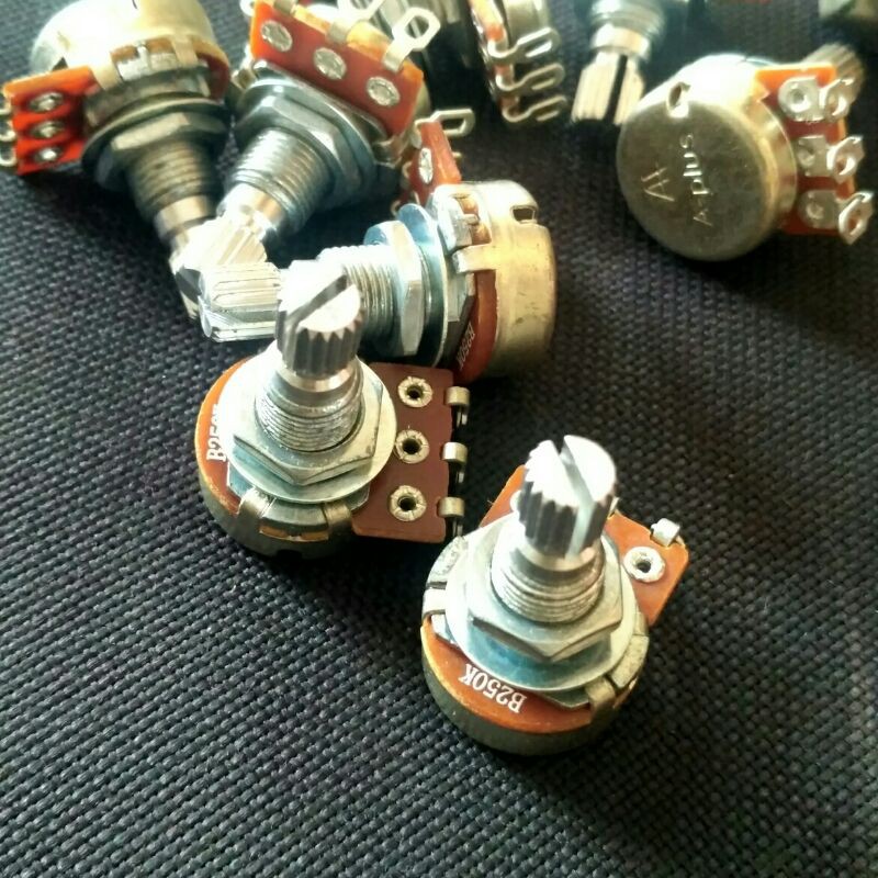 Jual Potensio 250k @lpha IMPORT utk bass dan gitar Tipe A dan B ...
