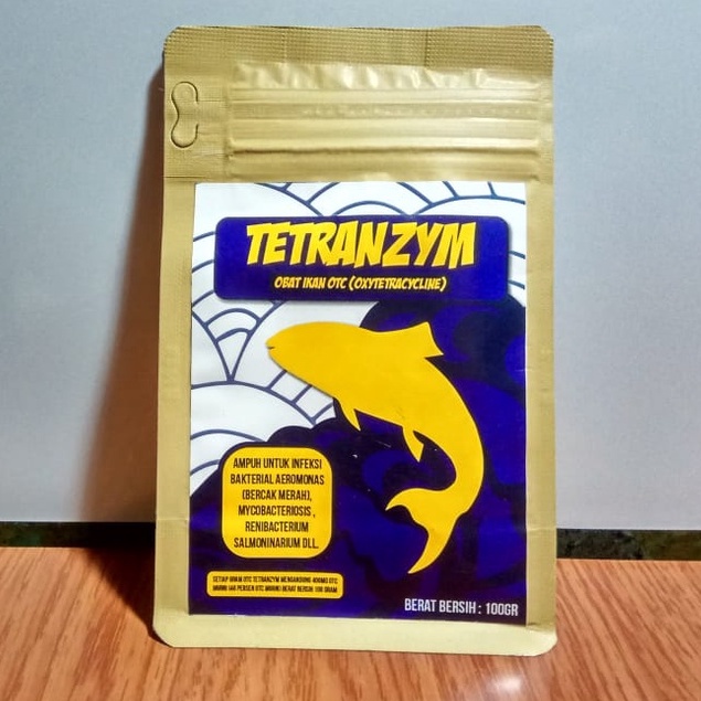Jual OBAT IKAN OTC merk TETRANZYM oxytetracycline oksitetrasiklin 100gr ... Jual OBAT IKAN OTC merk TETRANZYM oxytetracycline oksitetrasiklin 100gr ...