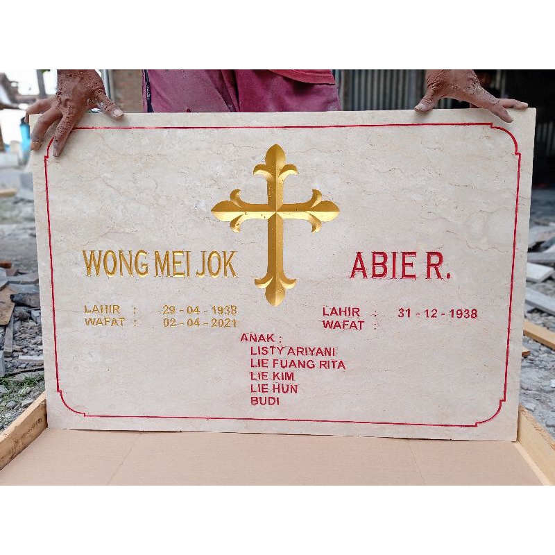 Jual Papan Nama Nisan Marmer Ukir Grafir | Shopee Indonesia
