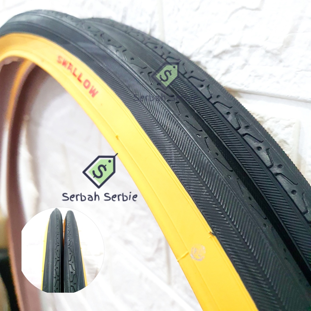 Jual BAN LUAR SEPEDA 27X1 1/4 SWALLOW 630 27 X 1 1 per 4 ¼ DELI TIRE BALAP JADUL CTB ROAD CITY ...