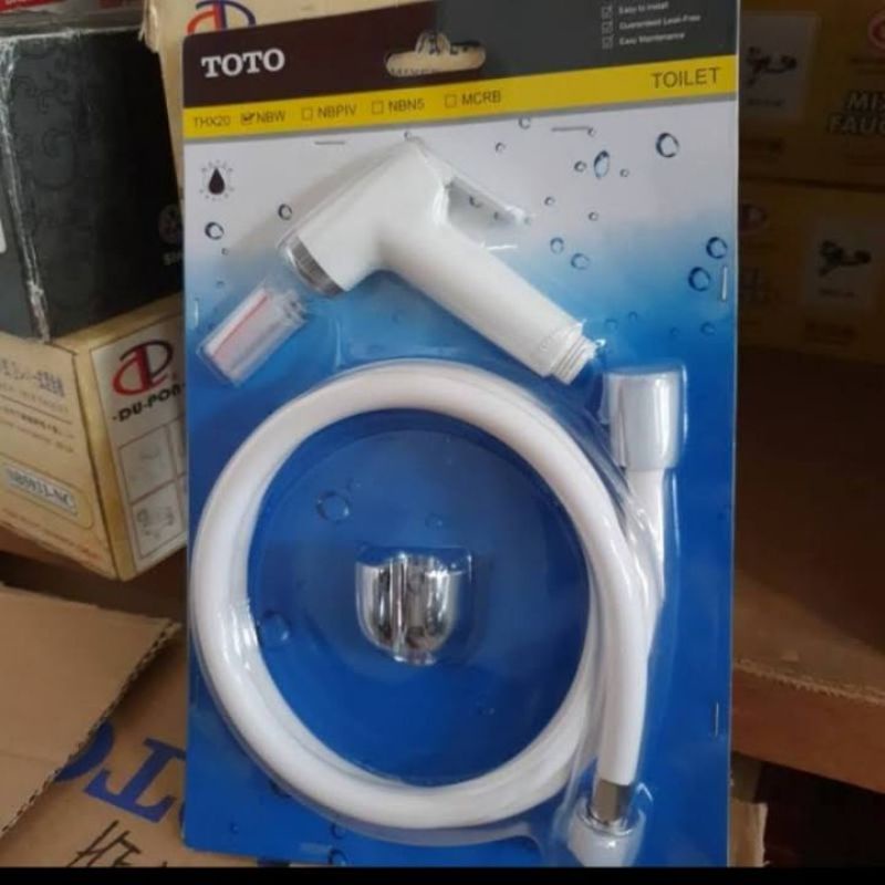 Jual jet shower/sower cebok merk toto warna putih | Shopee Indonesia